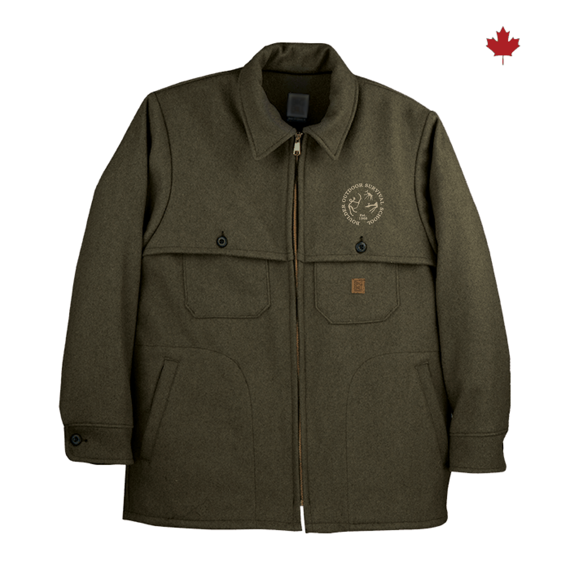 BOSS Embroidered Wool Jacket